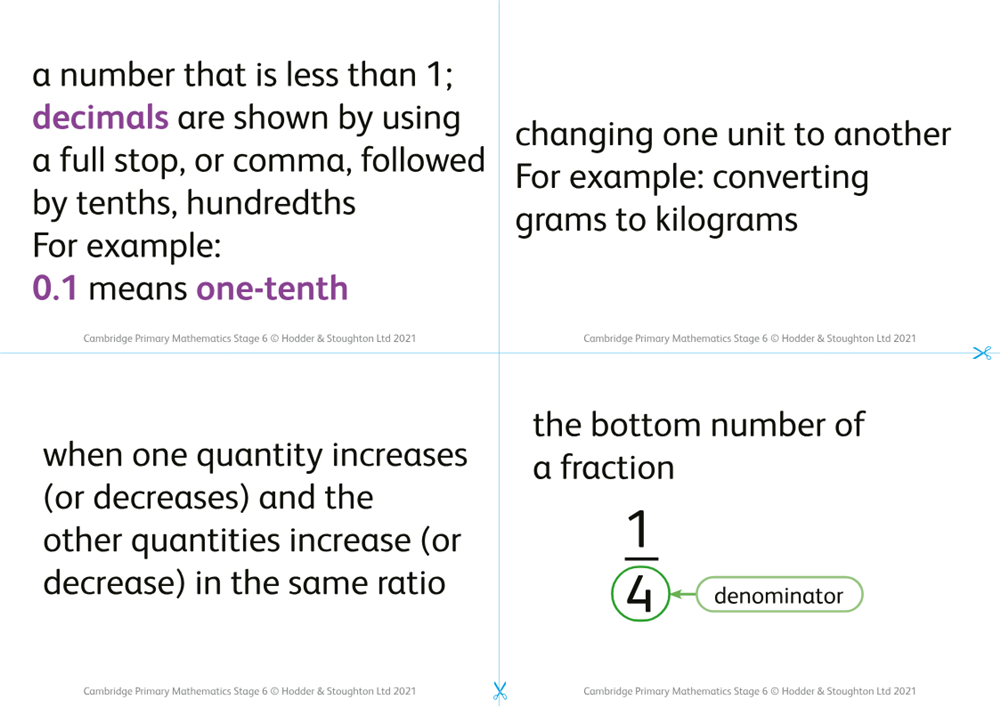Flashcards: Fractions, ratios and proportions | Boost
