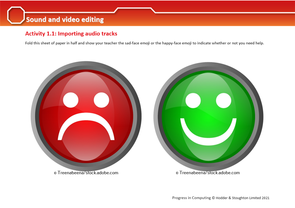 Worksheet 1.1: Sound and video editing | Boost