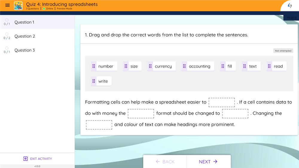 Quiz 4: Introducing spreadsheets | Boost