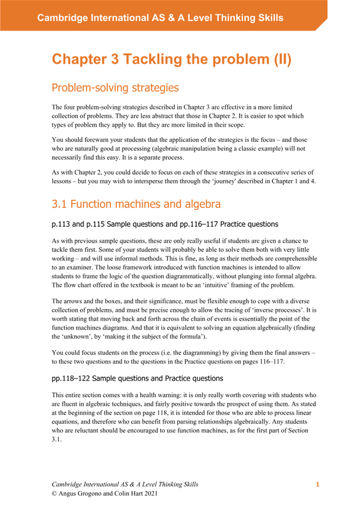 Chapter 3 Teacher's Notes | Boost